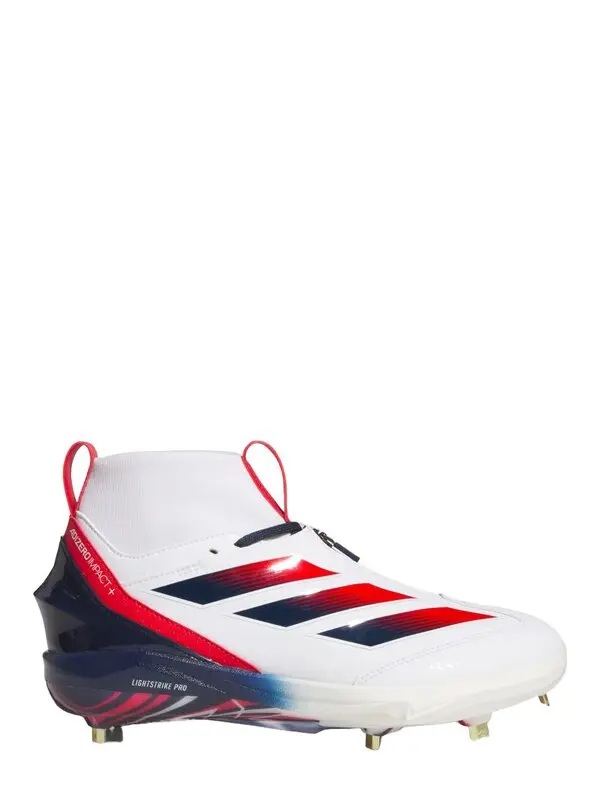 Adidas Adizero Impact+ 2.0 Usa Baseball Cleats - Cloud White / Team Navy Blue 2 / Team Collegiate Red