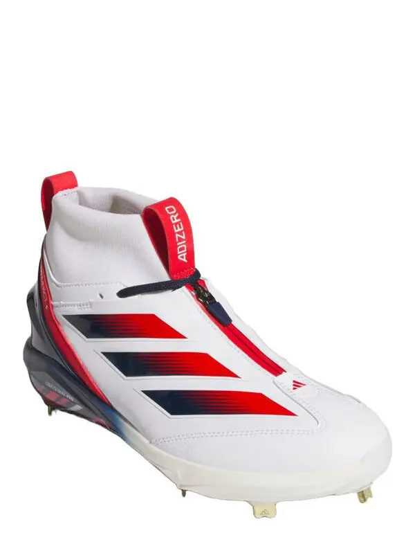 Adidas Adizero Impact+ 2.0 Usa Baseball Cleats - Cloud White / Team Navy Blue 2 / Team Collegiate Red