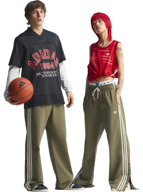 Adidas Originals Basketball Snap Pant - Olive Strata