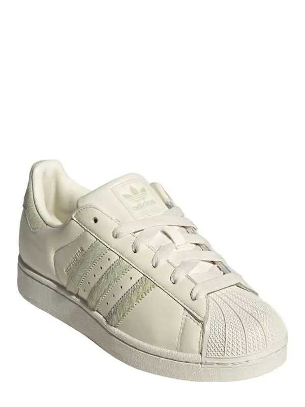 Adidas Superstar Ii Sneakers - Off White / Linen Green / Gold Metallic