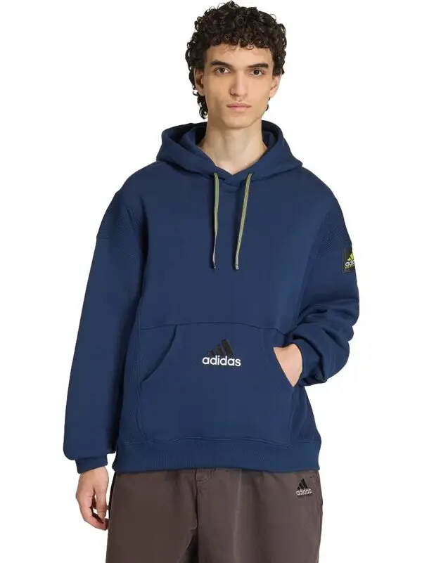 Adidas Equipment Ribbed Hoodie - Night Indigo
