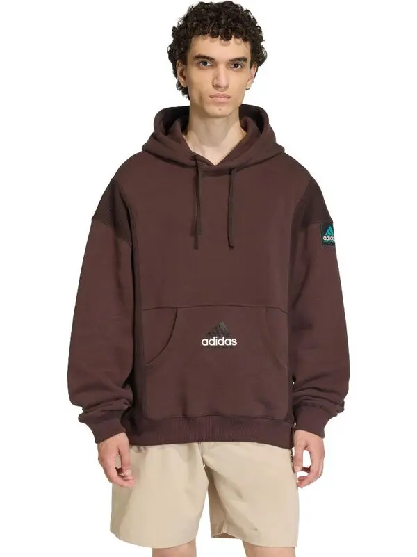 Adidas Equipment Ribbed Hoodie - Aurora Coffee
