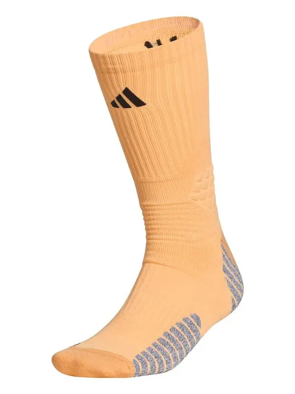 Adidas Ae Select Basketball Crew Socks - Orange / Black / Acid Red