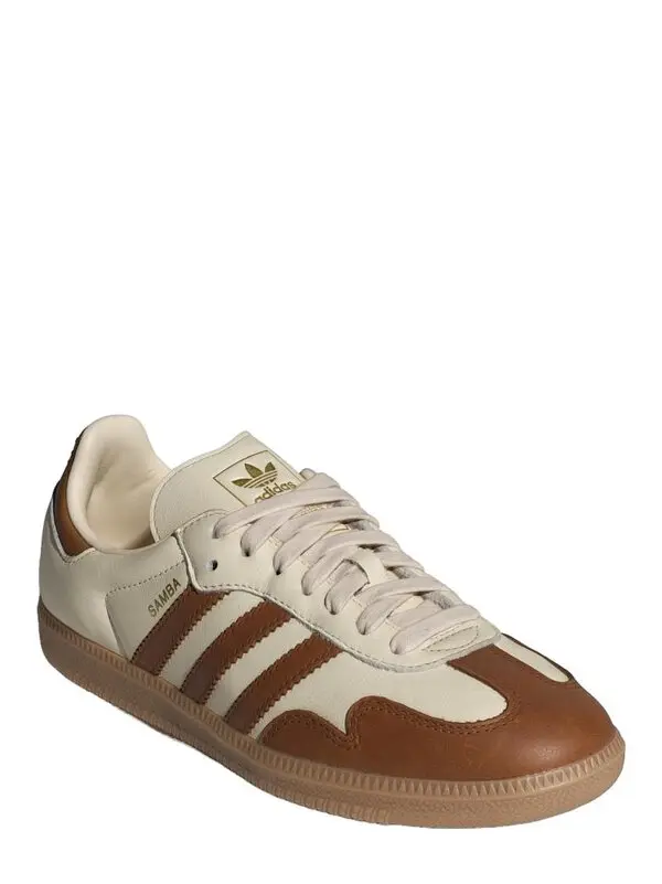 Adidas Samba Og Sneakers - Wonder White / Dusky Bronze / Gold Metallic