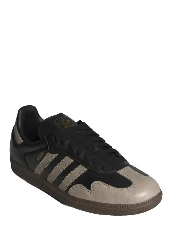 Adidas Samba Og Sneakers - Core Black / Wonder Beige / Gold Metallic
