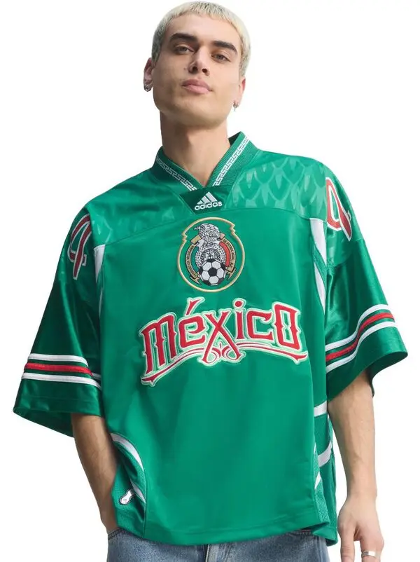Adidas Bringbacks Remixed Mexico Jersey - Bold Green / White / Better Scarlet
