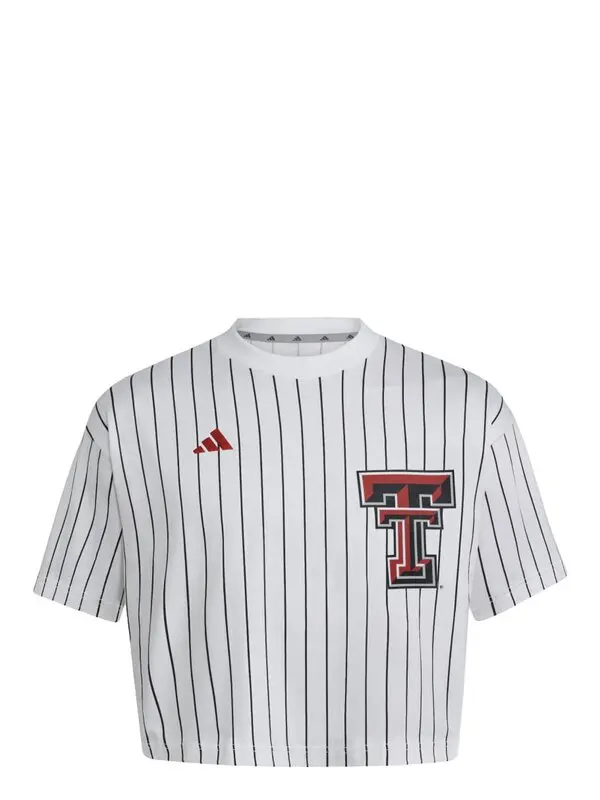 Adidas Texas Tech Red Raiders Cropped Jersey - White / Black