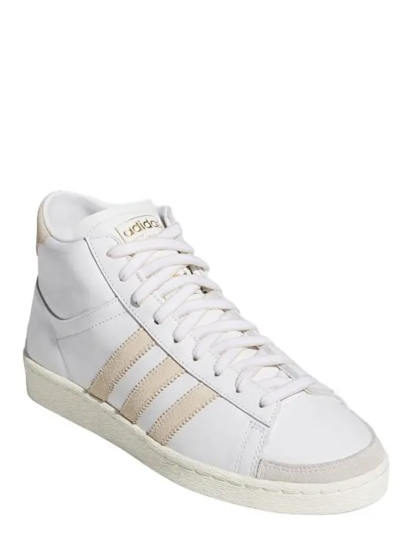 Adidas Jabbar Hi High-top Sneakers - Cloud White / Crystal Linen / Off White