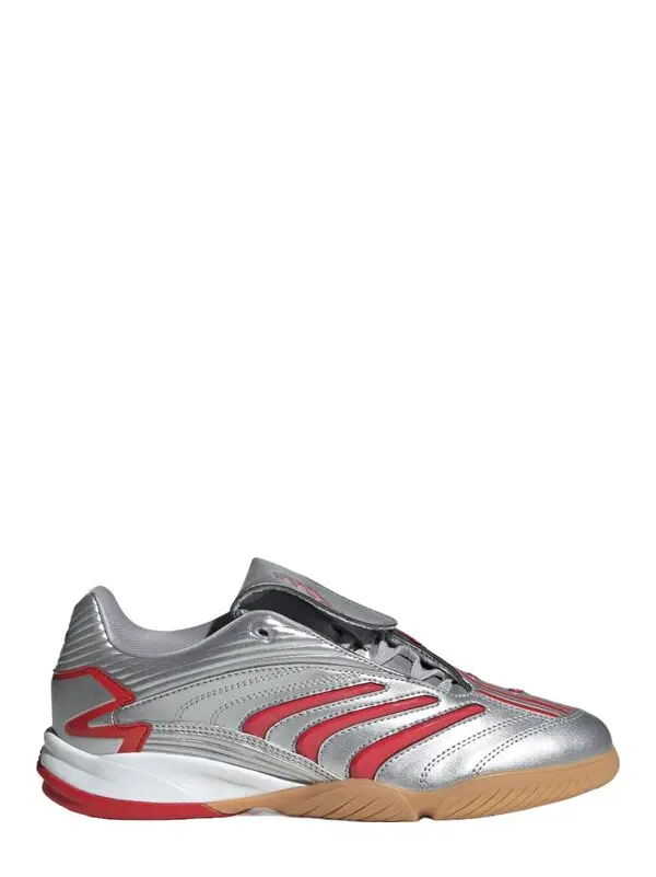 Adidas Predator Sala Shoes - Silver Metallic / Better Scarlet / Grey Two