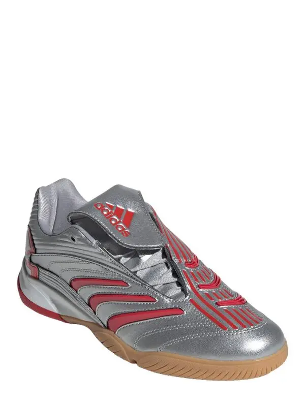 Adidas Predator Sala Shoes - Silver Metallic / Better Scarlet / Grey Two