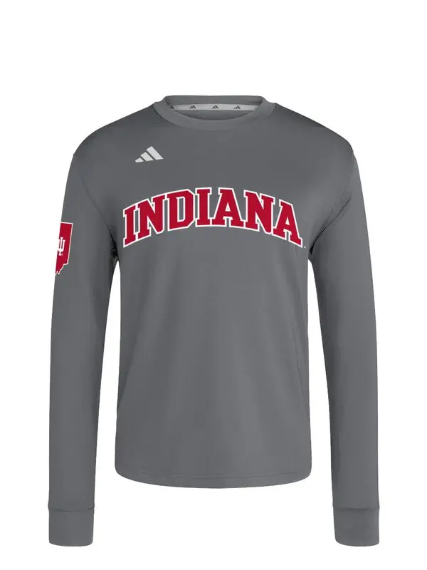 Adidas Indiana Hoosiers Dugout Crew - Team Dark Grey / White / Ncaa-ind-7in