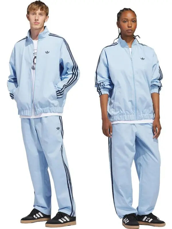 Adidas Skateboarding Woven Track Pants - Clear Sky / Night Indigo