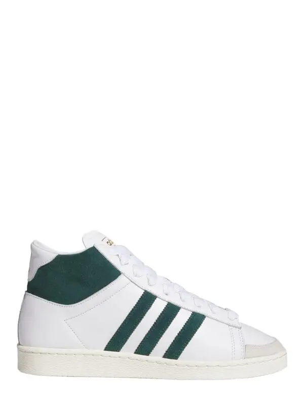 Adidas Jabbar Hi Top Sneakers - Cloud White / Aurora Ivy / Off White