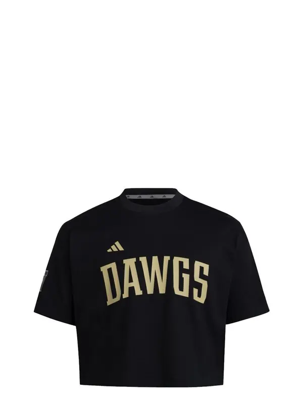 Adidas University Of Washington Cropped Jersey - Black