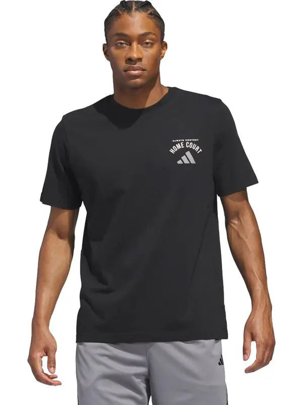 Adidas Protect Home Court Graphic T-shirt - Black