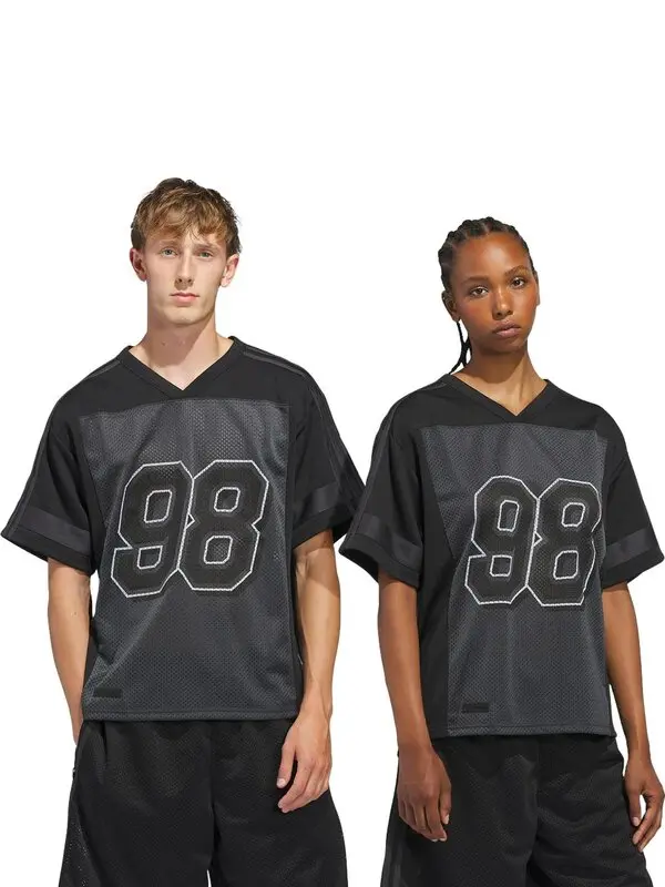 Adidas Skateboarding X Tyshawn Football Jersey - Black / Iron Metallic / Carbon