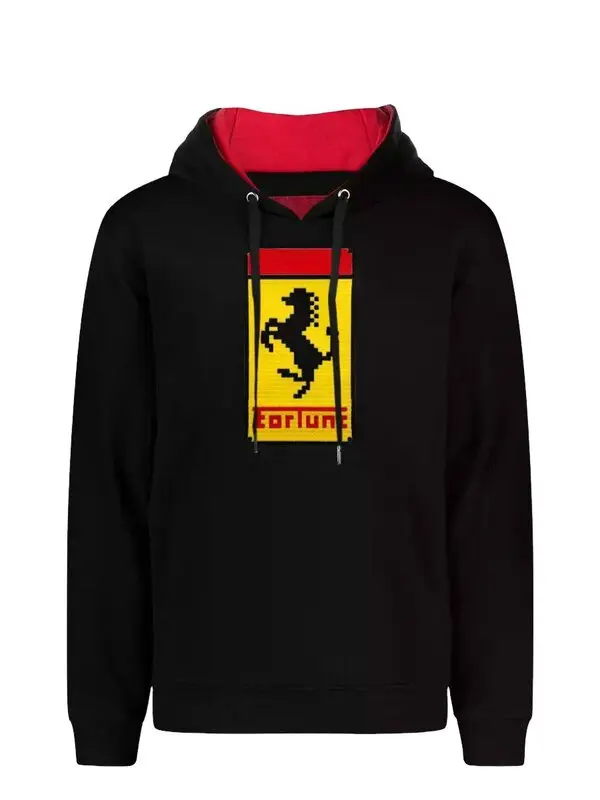 MOSTLY HEARD RARELY SEEN 8-BIT Horse Fortune Graphic Hoodie - Black