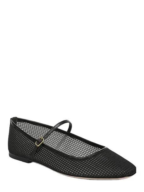Veronica Beard Ellie Mesh Ballet Flat - Black
