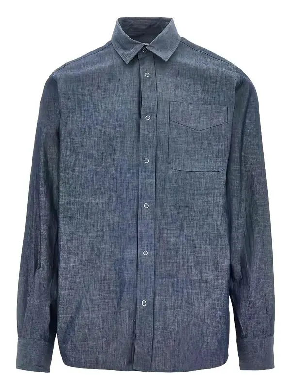 FORET Maple Chambray Pocket Shirt - Blue