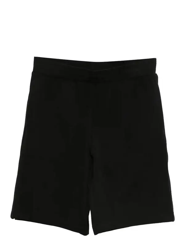 Emporio Armani Logo-patch Shorts - Black