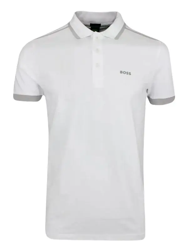 BOSS Cotton Polo Shirt - White