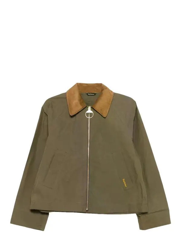 Barbour Jacket With Corduroy Collar - Green