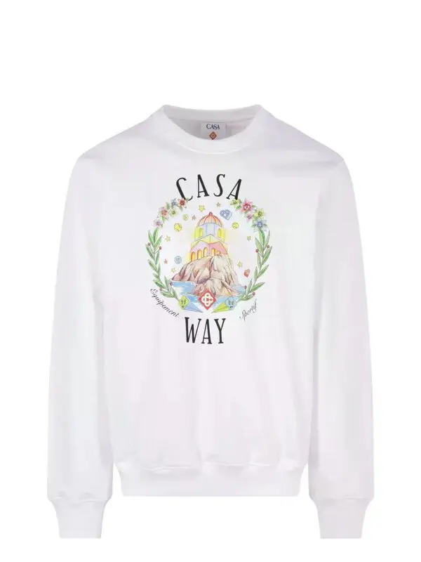 Casablanca Casa Way Jersey Sweatshirt - White