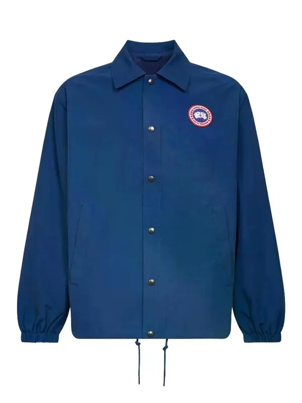 Canada Goose Logo-patch Shirt Jacket - Blue