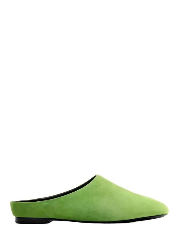 SIMONMILLER Riad Suede Mules - Green