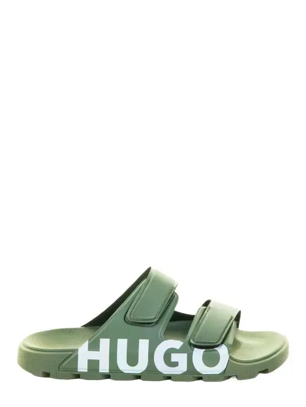 BOSS Logo Strap Sandals - Green
