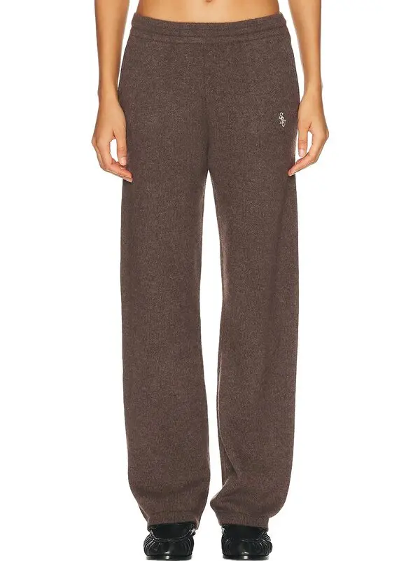 SPORTY & RICH Src Cashmere Trouser - Toffee
