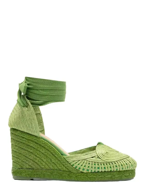 CastaÑer Cacia Tie-ankle Espadrilles - Green