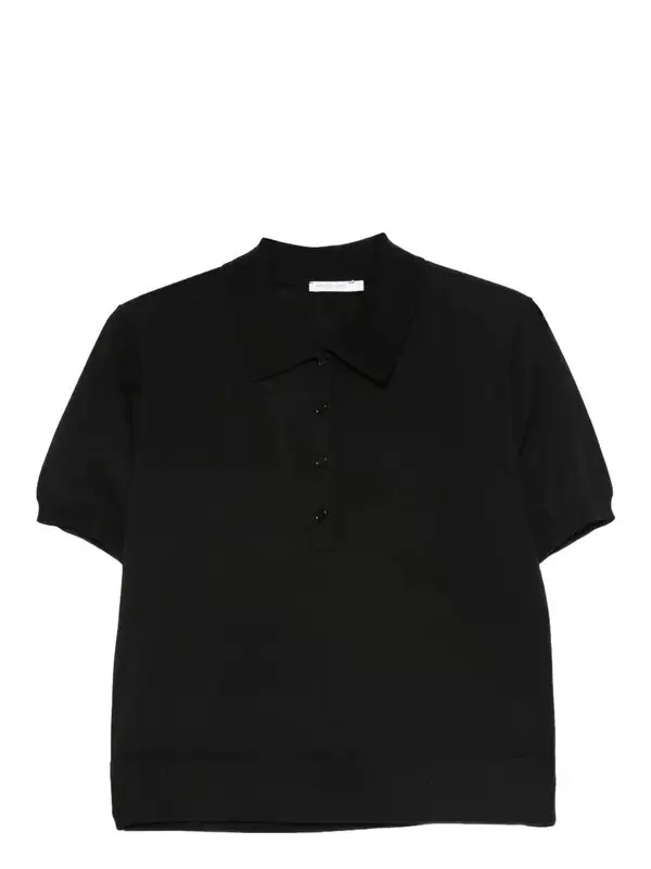 Patrizia Pepe Polo Top - Black
