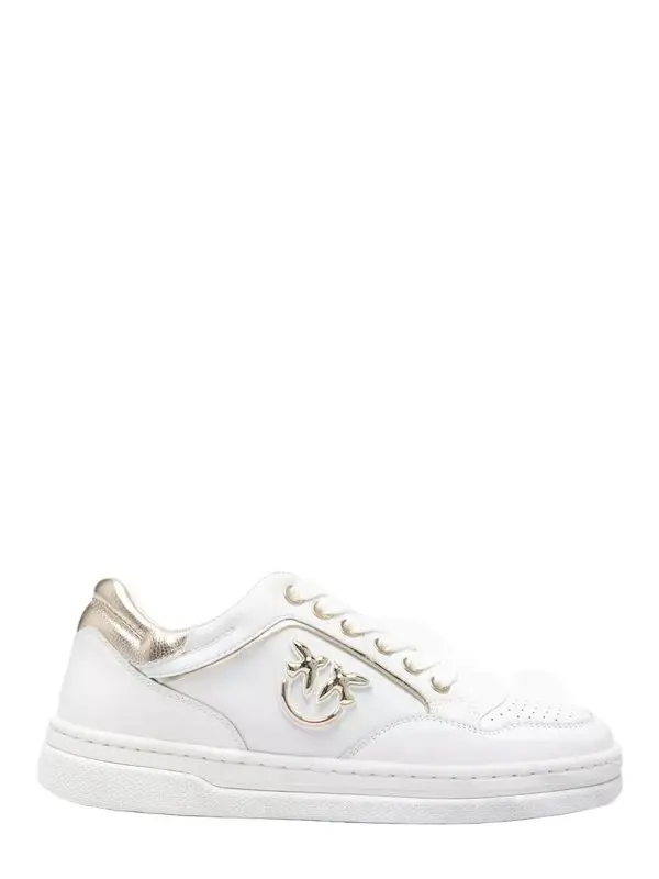 Pinko Logo Plaque Sneakers - White