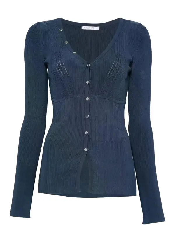 Patrizia Pepe V-neck Cardigan - Blue