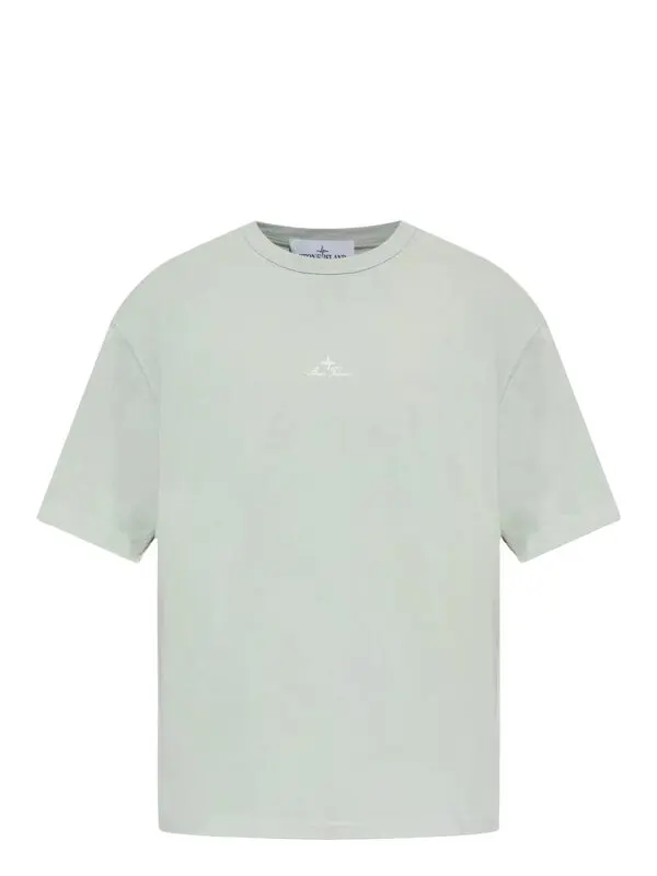 Stone Island Crew-neck Embroidered T-shirt - Green