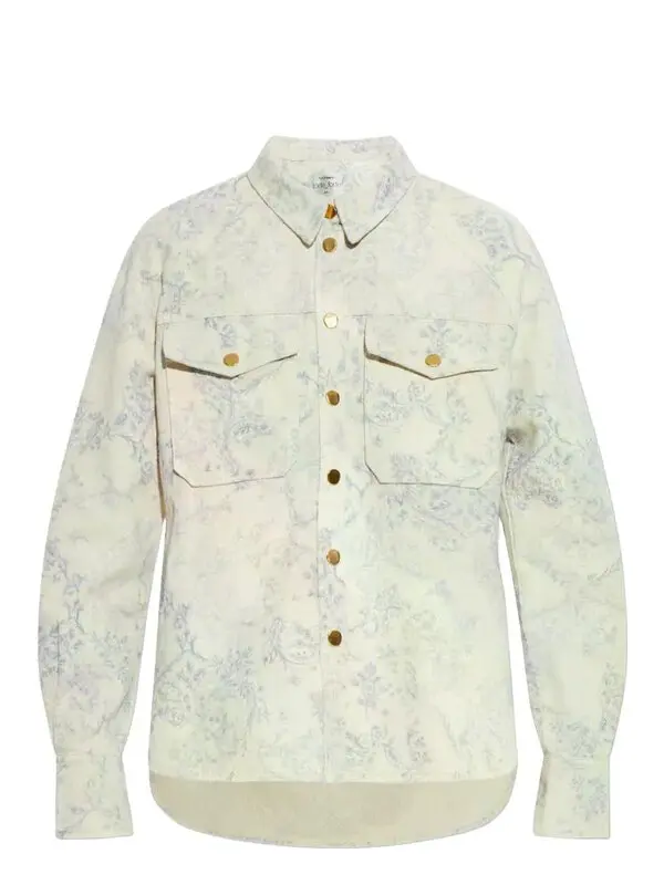 FORTE_FORTE Floral-print Shirt - Neutrals