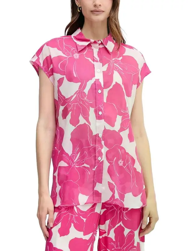 MARC AUREL Floral-print Shirt - Pink