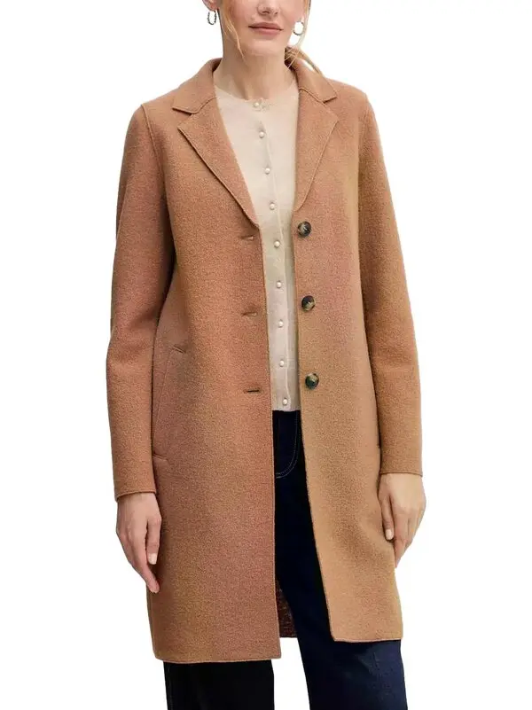 OUI Single-breasted Coat - Brown