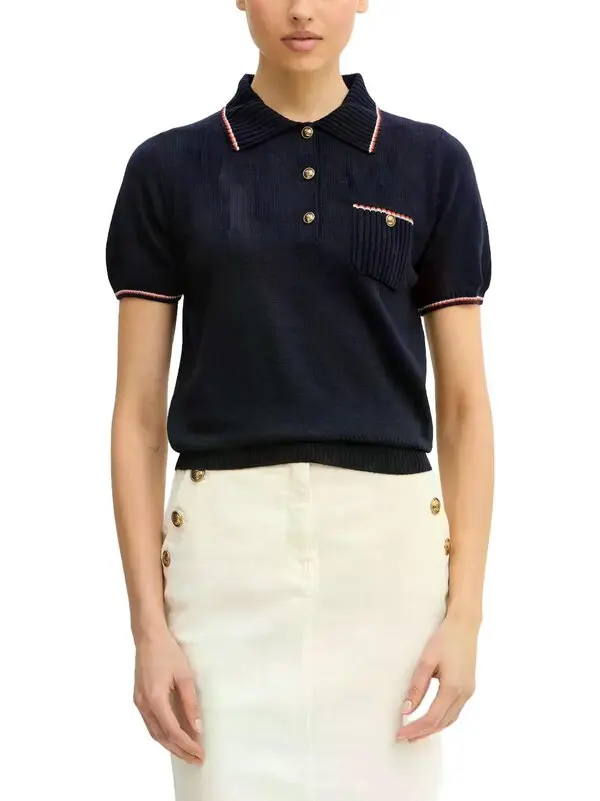Luisa Spagnoli Miconia Bon-ton Polo Shirt - Blue