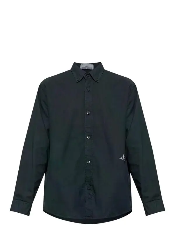 Stone Island Embroidered Shirt - Blue