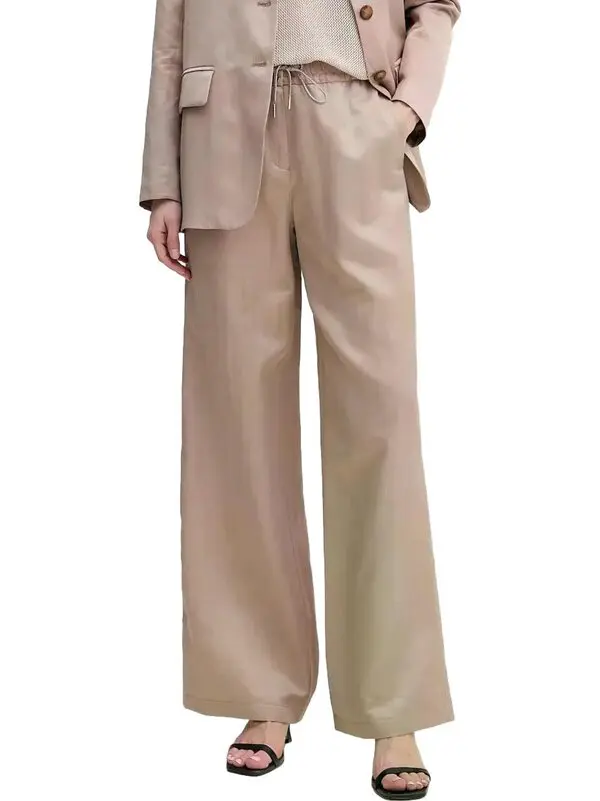 MARC AUREL Wide Leg Trousers - Neutrals
