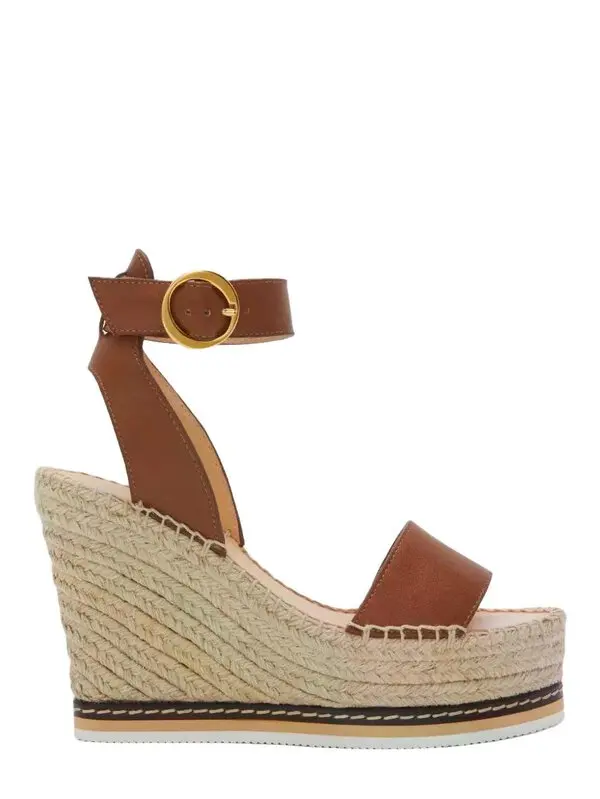 ODISSI Lily High-wedge Espadrilles - Brown