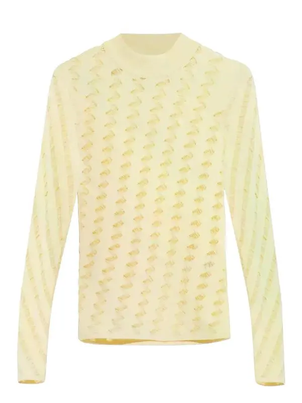 IRO PARIS Aliona Zigzag-pattern Top - Yellow