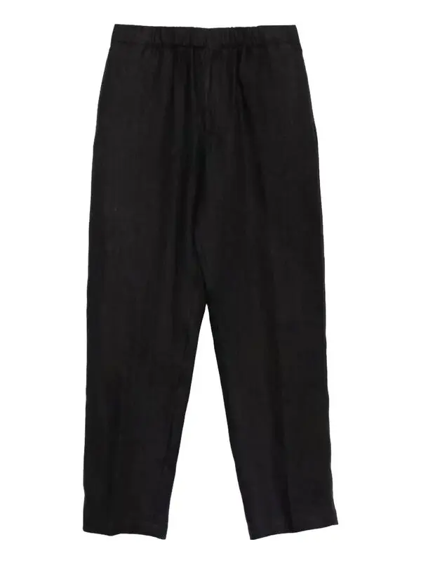 LARDINI Elastic-waistband Trousers - Black