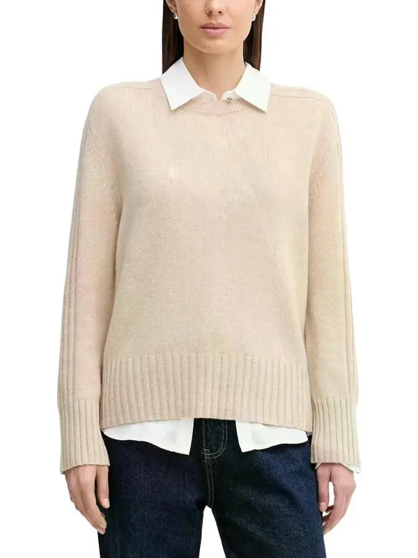 BENETTON Ribbed Cashmere Sweater - Neutrals