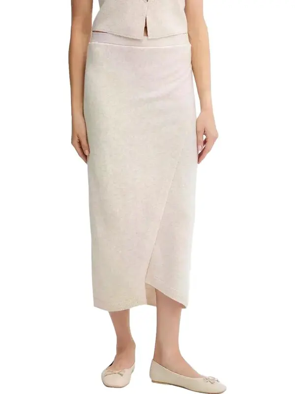 OUI Wrap Midi Skirt - Neutrals