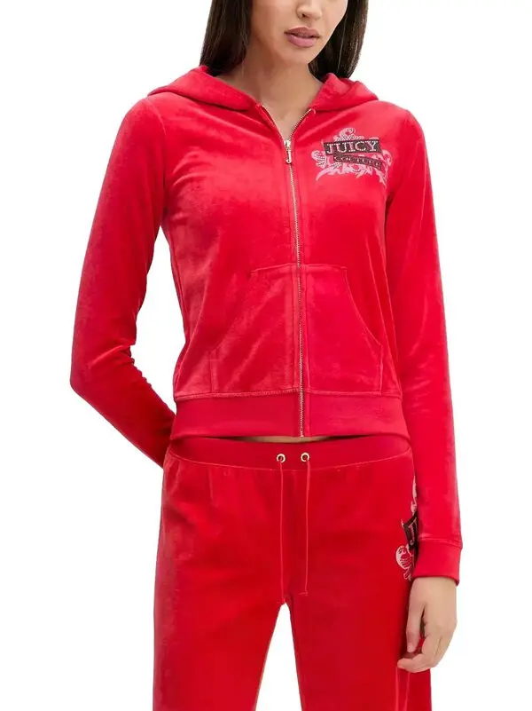 Juicy Couture Zipped Hoodie - Red
