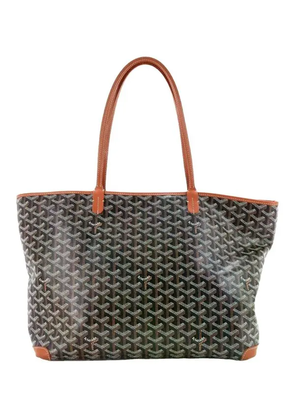 Goyard Artois Mm Shoulder Bag Coated Canvas Tote - Black