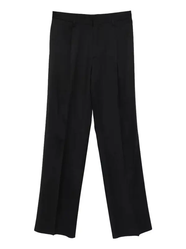 LARDINI Pleated Trousers - Black